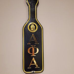 D9 Greeks | Accents | Alpha Phi Alpha Led Wooden Paddle | Poshmark